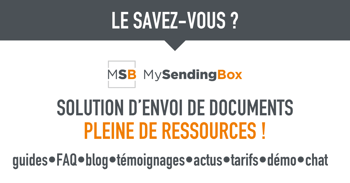 Solution d'envoi pleine de ressources - MySendingBox
